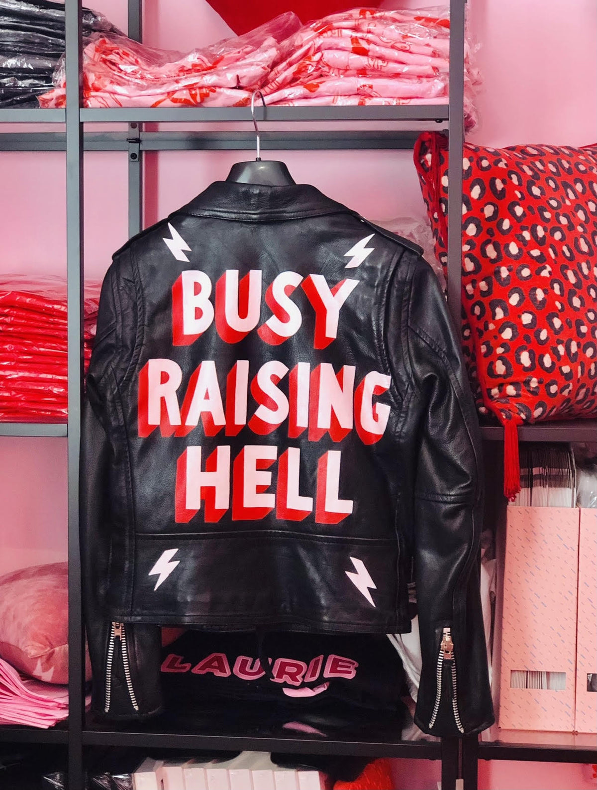 BUSY RAISING HELL BIKER | laurieleestudio